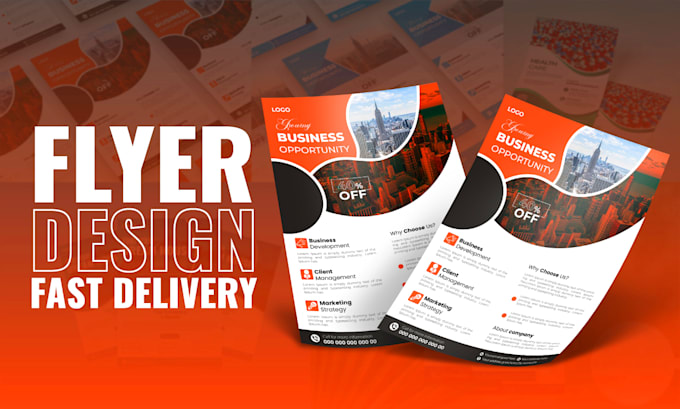 Design professional business flyers, leaflets, event posters by Cdmizan | Fiverr
