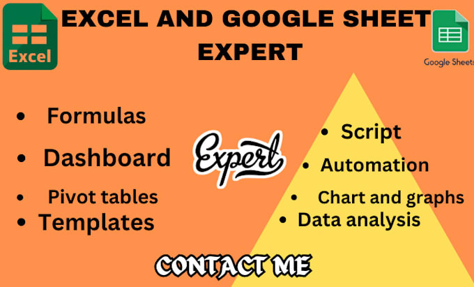 Design professional dashboard in google sheets or excel, excel macros ...