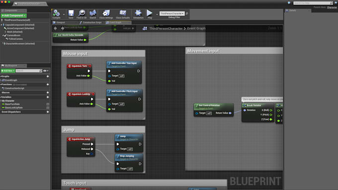 Bug fix and create blueprint in unreal engine game development by ...