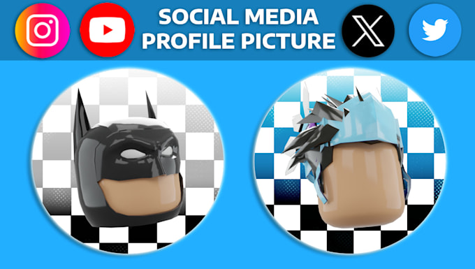 Make roblox head profile picture using your avatar by Prozer | Fiverr