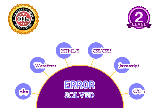 Solve html css javascript wordpress c or cpp and php errors by Musmanr ...