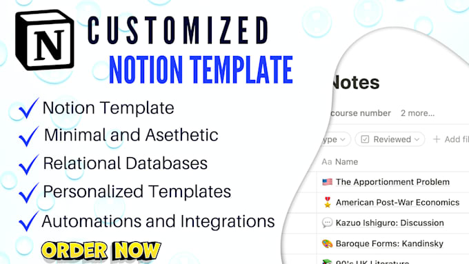 Notion Template Notion Consultant Notion Expert Notion Template Notion