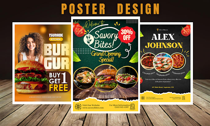 Design eye catching posters and flyers for your restaurant by Nibir ...