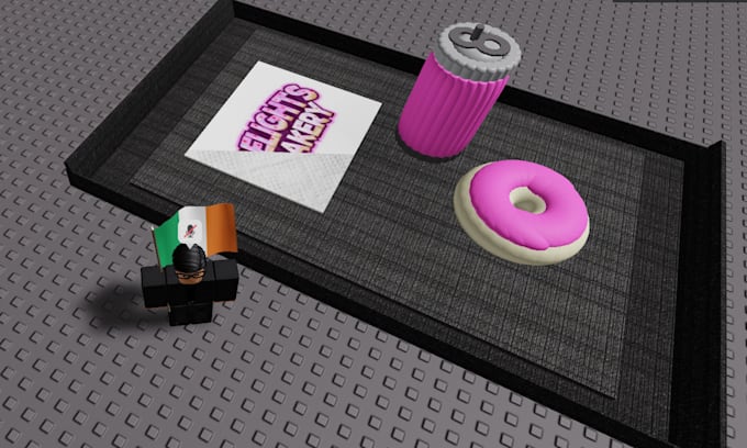 Build a café style logo with 3d text for your roblox group, using f3x ...