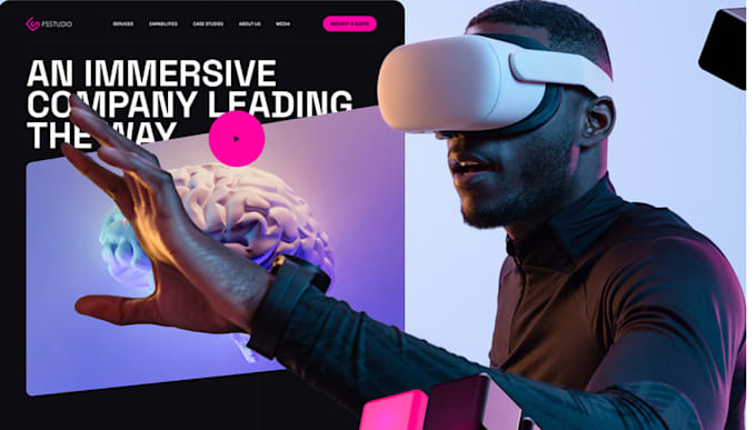 Do Interactive 3d Animated Website Using Webflow Spline Wordpress 1500