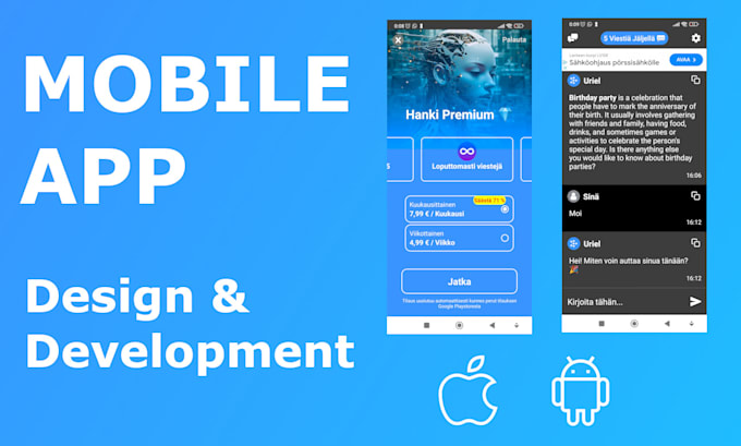 Develop android and ios mobile app using react native by Korhonen_juho | Fiverr