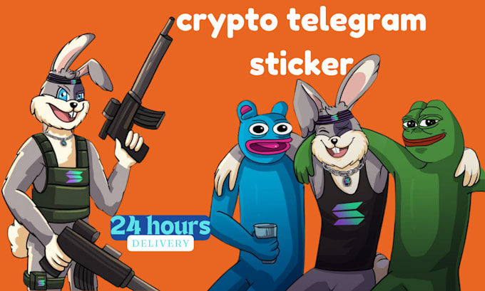 Draw meme crypto stickers telegram stickers meme coin art meme stickers ...