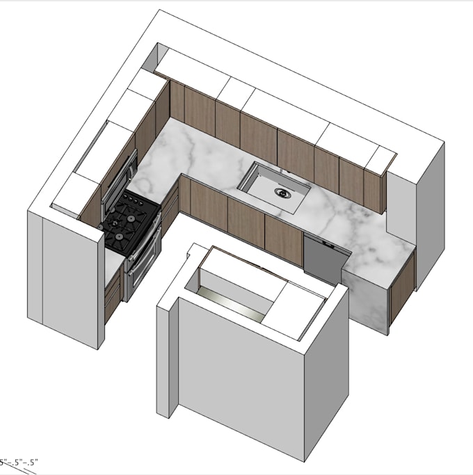 Design your kitchen and cabinets by Luisfuentes962 | Fiverr