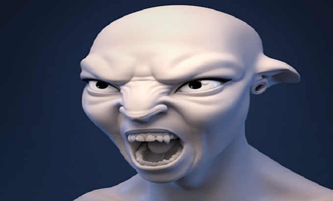 Create 3d face sculpt model according reference you wanted by ...