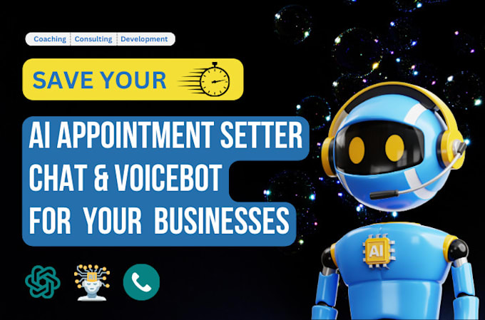 Build ai appointment setter chatbot and voicebot by M_zafarr | Fiverr