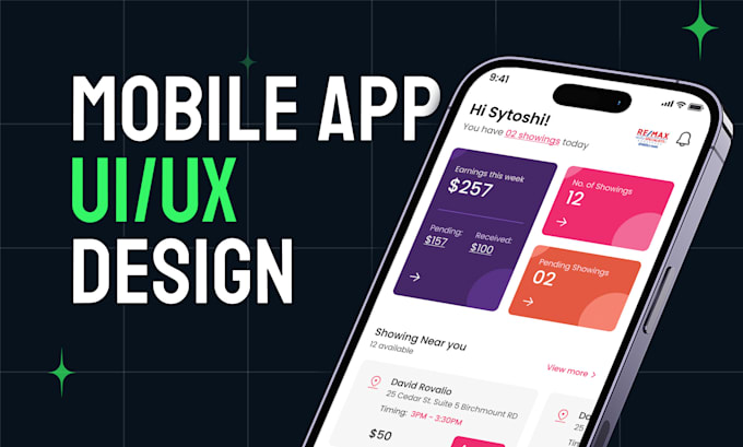 Do mobile app ui ux design, mobile app design, figma design