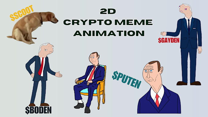 Create engaging 2d crypto meme animations for your token by Dele4ch ...