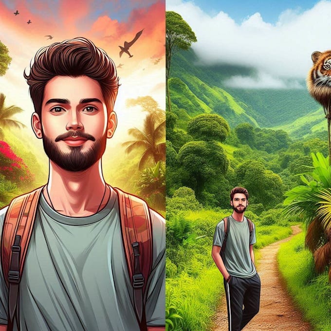 Make your cartoon caricature portrait by Ranarneroi | Fiverr