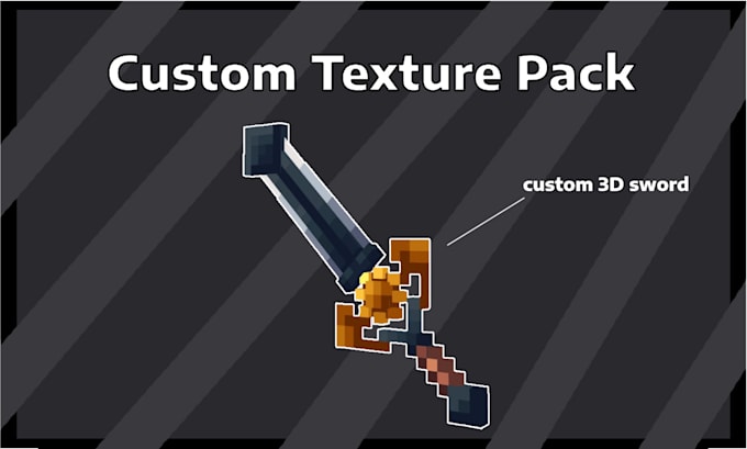 Create a custom minecraft texture pack for you by Endrylove3d | Fiverr