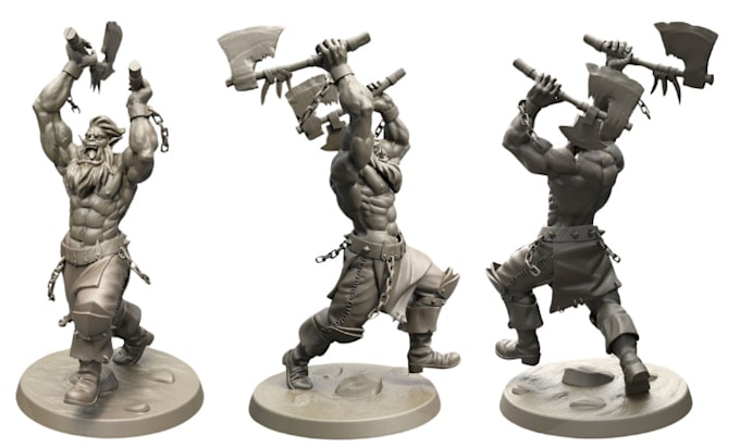 Custom 3d miniatures dd figures creature statue bjd dolls stl models 3d ...