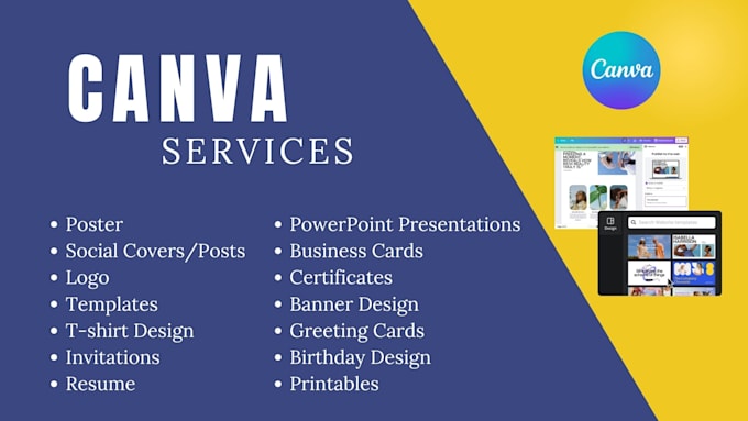 Create any designs using canva by Samreenattaulla | Fiverr