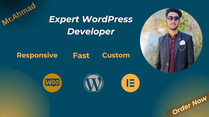 Create a fully functional and responsive wordpress website by Ahmad_0040 | Fiverr