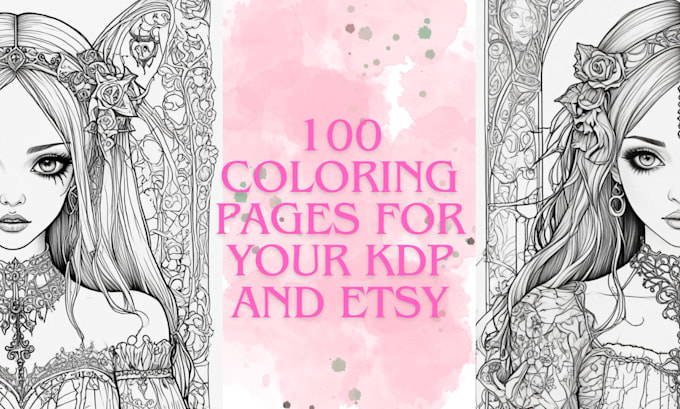 Create a 100 coloring pages perfect for your kdp and etsy by Amina ...