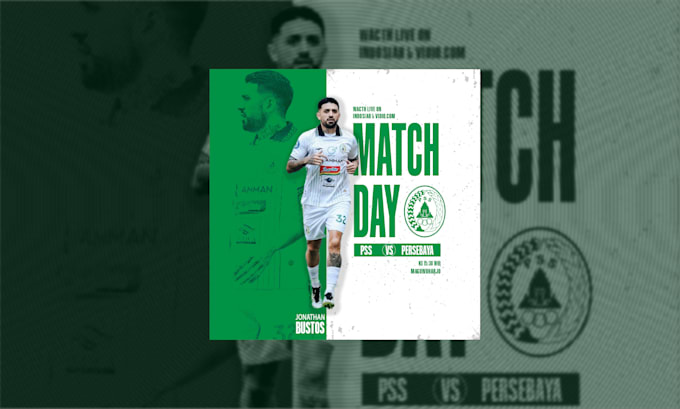 Create matchday post and story design for your team by Alghazaliusman ...