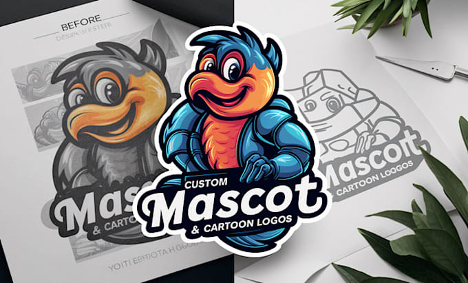 Design a mascot or cartoon logo for you by Epic_edits99 | Fiverr