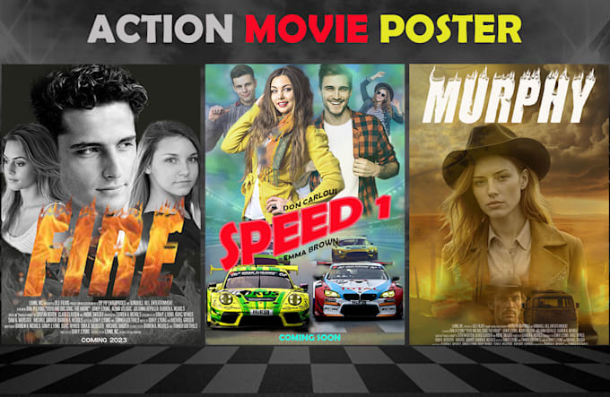 Create movie poster design film poster design professionally action ...