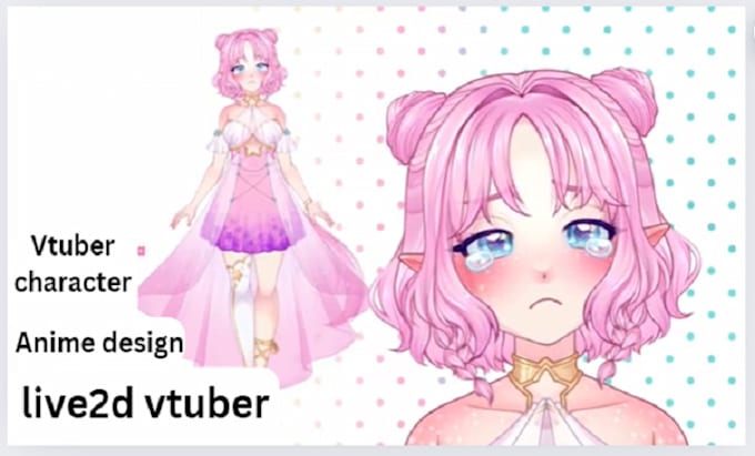 Draw vtuber anime live2d model for vtubestudio from anime original 2d ...