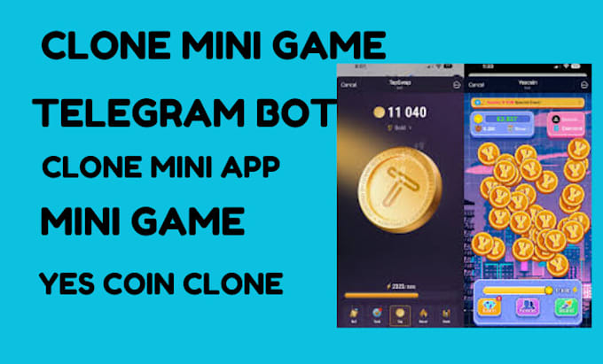 Build telegram mini app clone telegram mini app clone mini game by Timlish | Fiverr