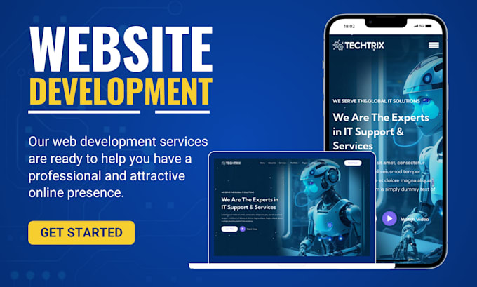 Build responsive wordpress website design by Powerxsoft | Fiverr