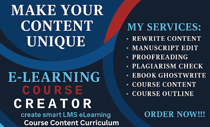 Create smart lms elearning course content course curriculum moodle ...