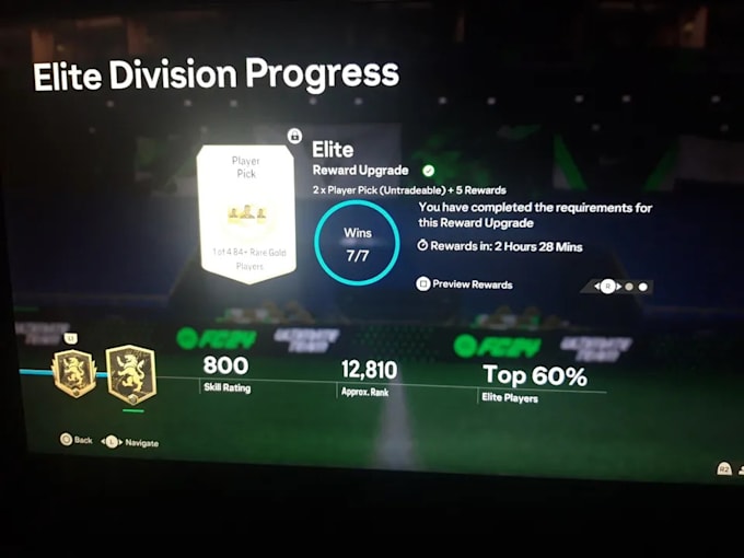 Play your division rivals in fc24 ps5 by Futplayer7 | Fiverr