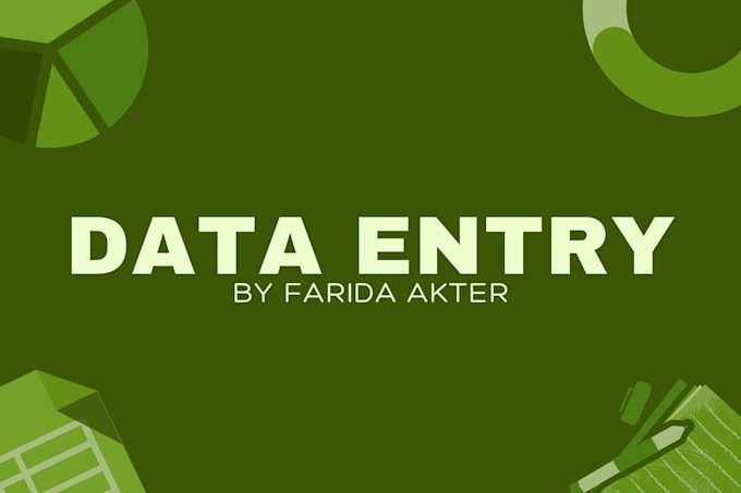 Do data entry into excel by Hamidaakhterchy | Fiverr
