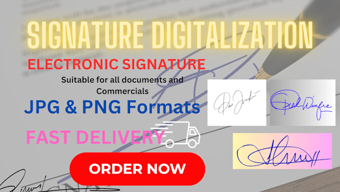 Create a paper signed signature into a digital signature by Nirmal_001 ...