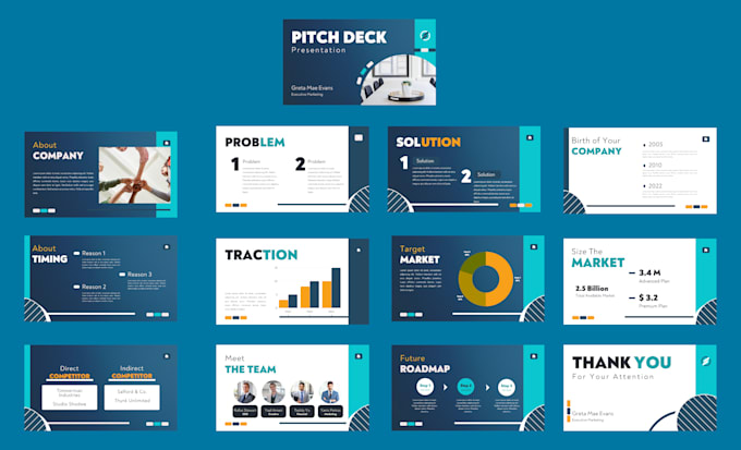 Design a master ppt template and investor pitch deck for you by Usamawaheed517 | Fiverr