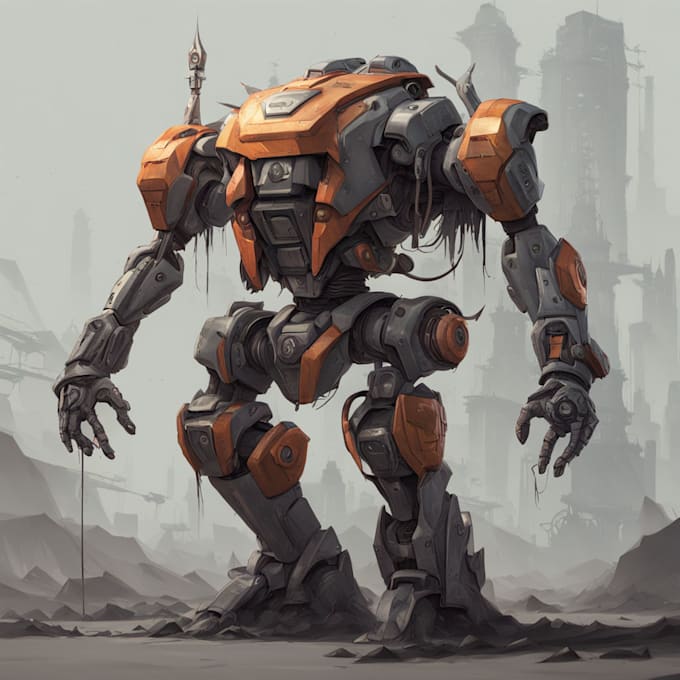 Create robot and mech concept art for you by Dancdonald | Fiverr