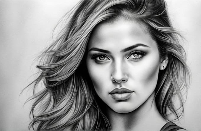 Draw amazing realistic pencil portrait from a photo by Ronelobbel | Fiverr