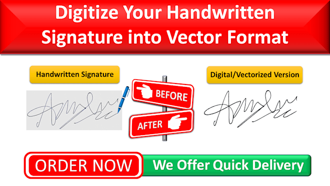 Digitize your handwritten signatures into vector format by ...