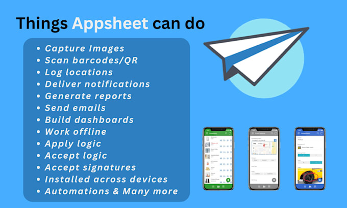 Create app sheet app by Ahmed_s0hail | Fiverr