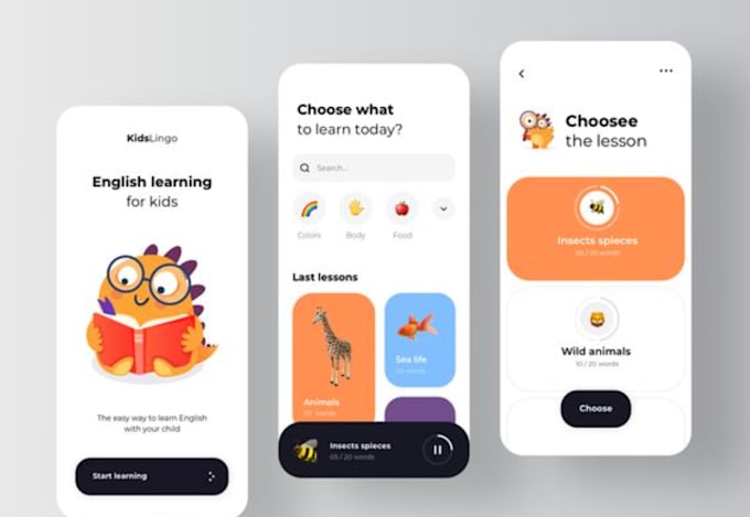Develop kid e learning app, quiz app, machine learning, school app, kid ...
