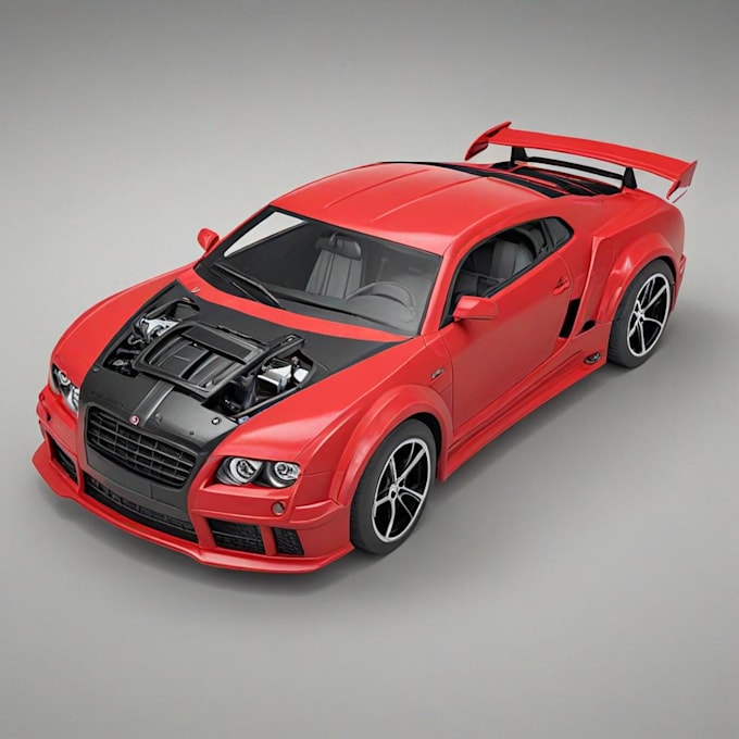 Do 3d Car Modeling Car Design Photorealistic Rendering In Blender To 3d Print By Stanley