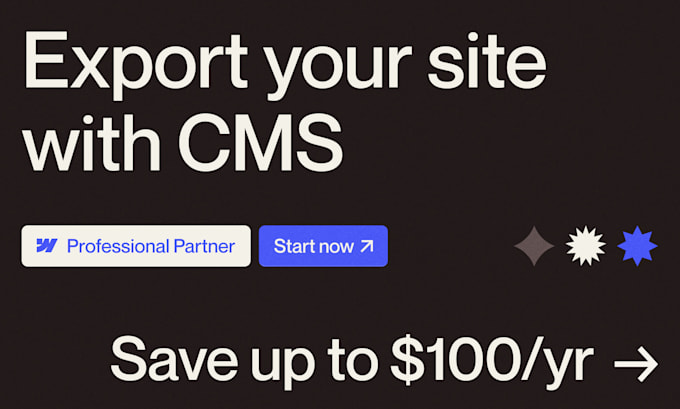 Export your webflow site with cms by Giaan_ | Fiverr