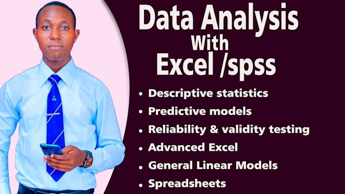Handle statistical data analysis with spss, excel, stata, tableau, or ...