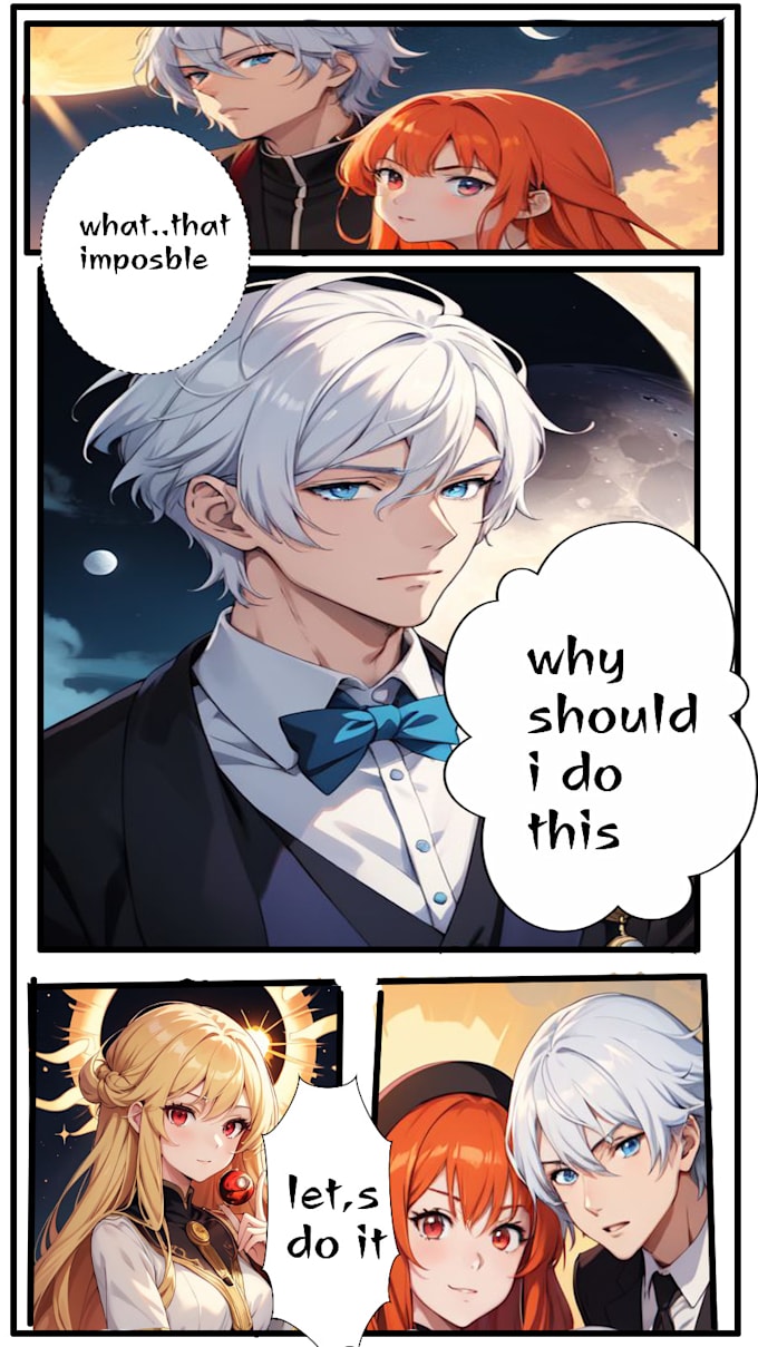 Draw manga using your script by Mirabhd | Fiverr