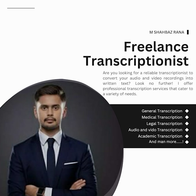 Professional transcription services fast and accurate by Dr_haizam | Fiverr