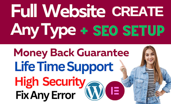 Create wordpress website design, website development, design, redesign, fix by Web_solution007 ...