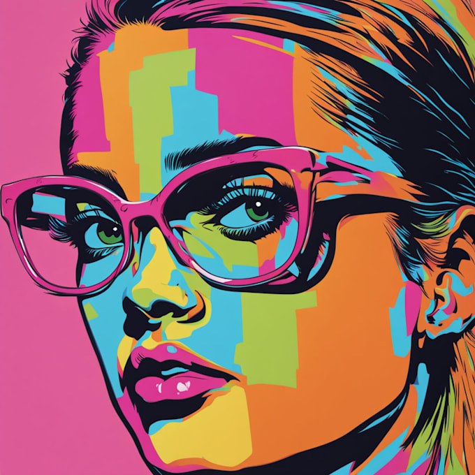 Create pop art portrait by Leseonie | Fiverr