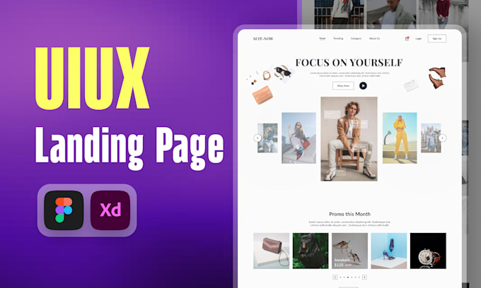 Do landing page uiux design in figma, landing page design by Farhanurrehman | Fiverr