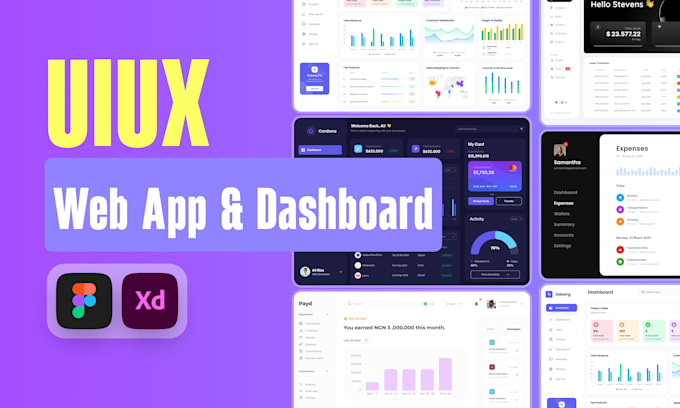 Design web app or dashboard in figma, uiux design by Wajid_uiux | Fiverr