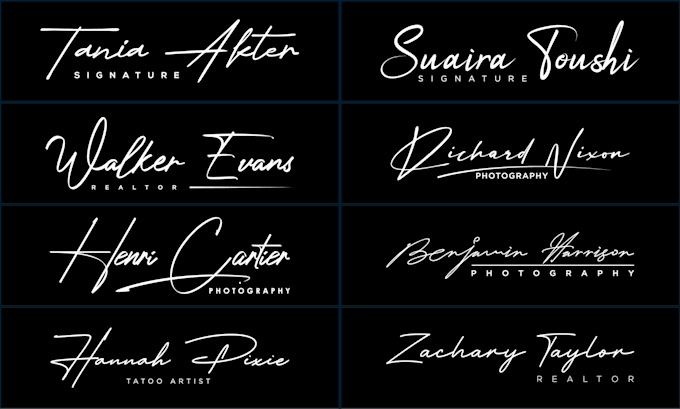 Design handwriting, cursive, sign, scripted handwritten logo by ...