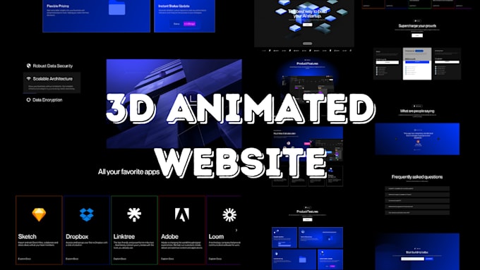 Design 3d interactive website, three js website, webgl gsap webflow animated web by Nielxaniel ...