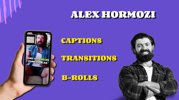 Do captions like alex hormozi for youtube shorts, instagram reels, tiktok videos by ...